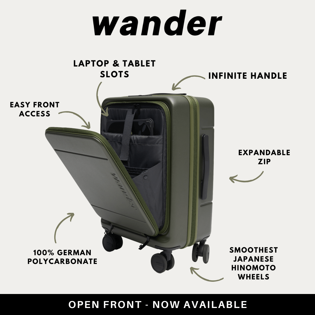 Wander Open Front Luggage - Carry On | Wander Global